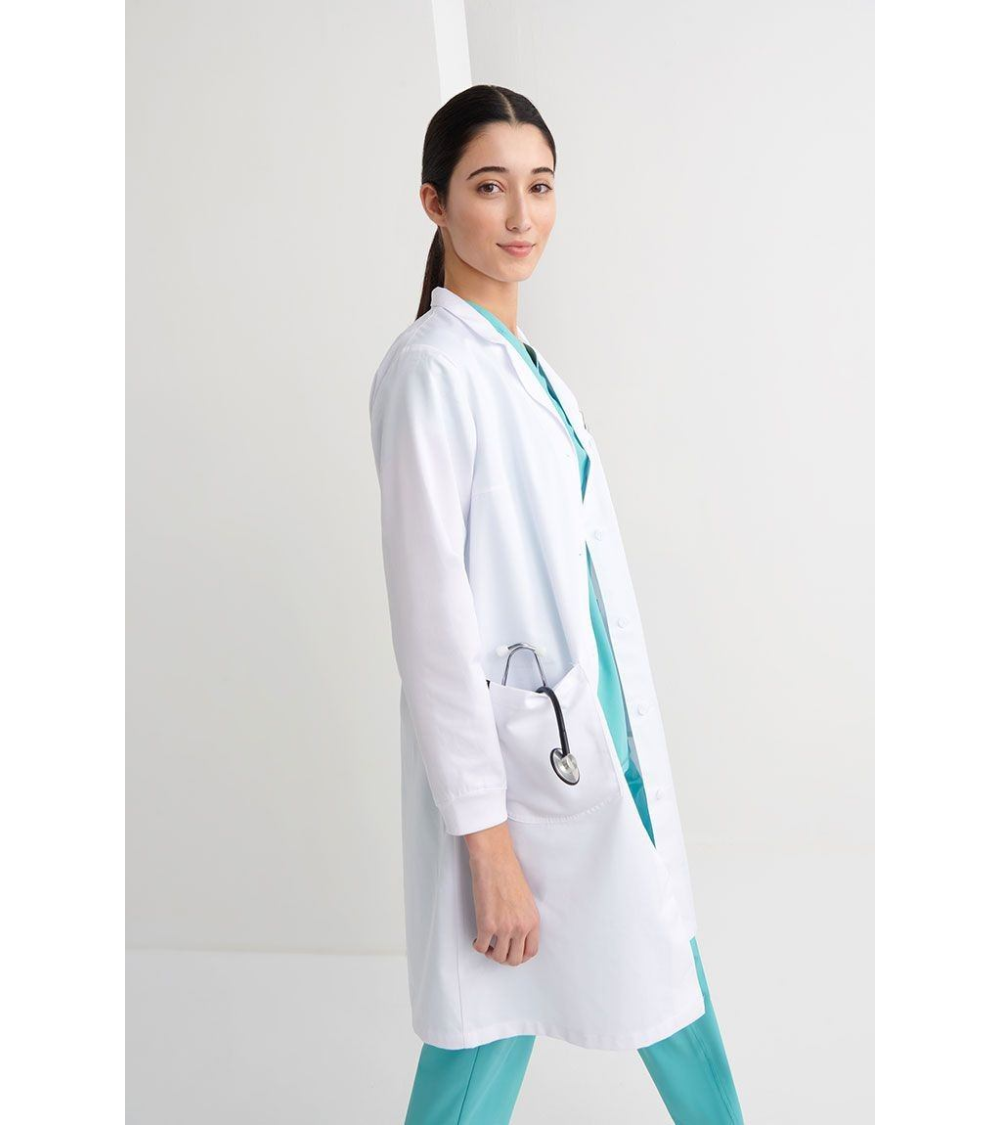 BATA MUJER BLANCA CON BOTONES | Azules de Vergara