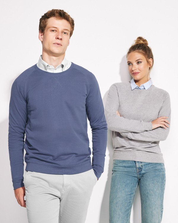 ⭐ SUDADERA SLIM FIT MANGA RANGLAN | Azules de Vergara