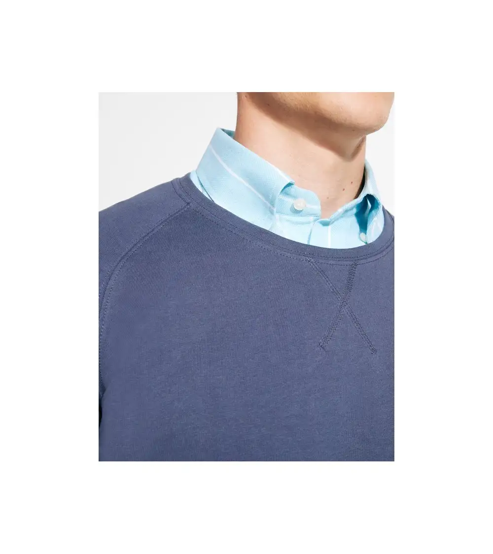 SUDADERA SLIM FIT MANGA RANGLAN | Azules de Vergara