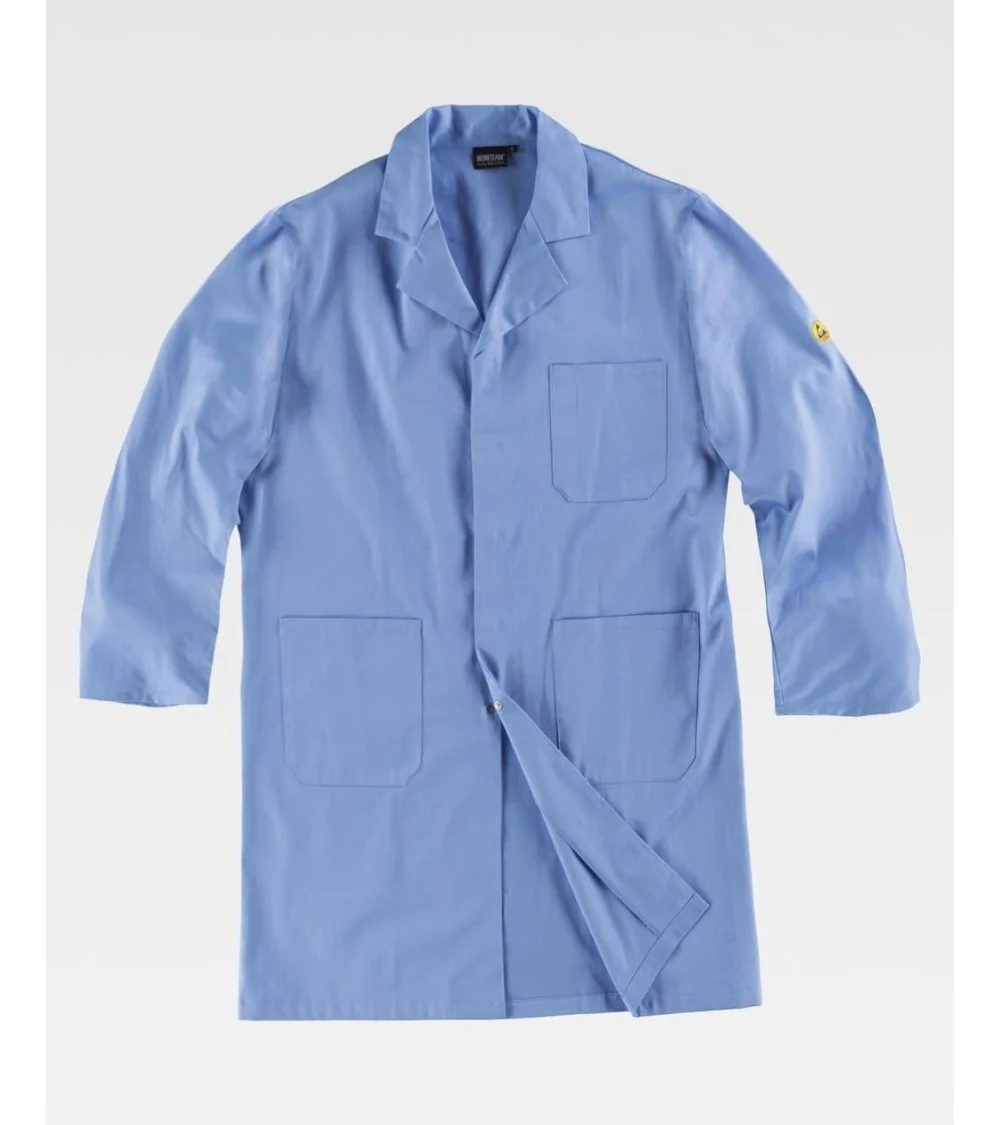 ⭐ BATA ANTIESTATICA ESD | Azules de Vergara