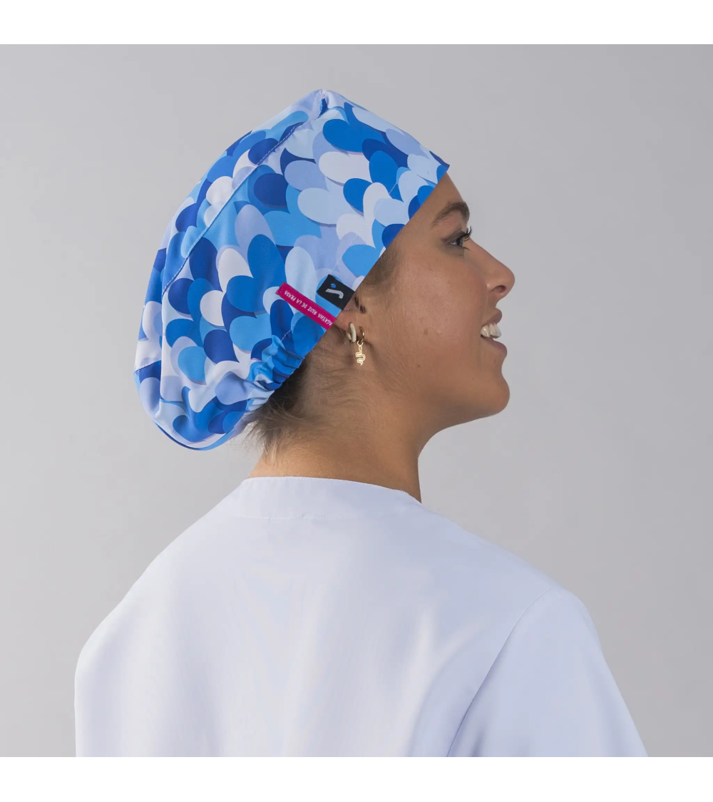 ⭐ GORRO GOMA CORAZON AZUL AGATHA | Azules de Vergara