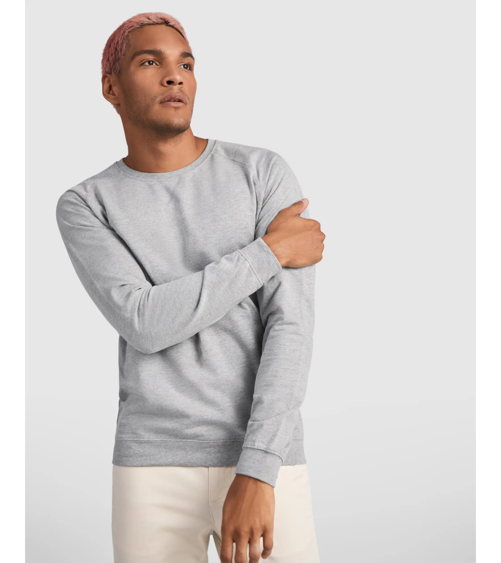 ⭐ SUDADERA SLIM FIT MANGA RANGLAN | Azules de Vergara