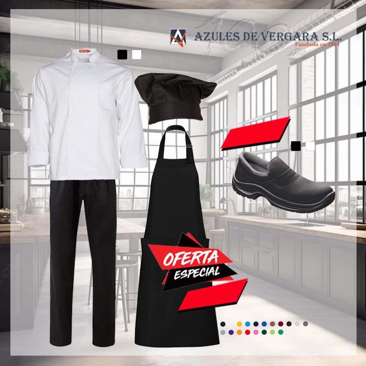 Packs Ropa de Cocina | Azules de Vergara